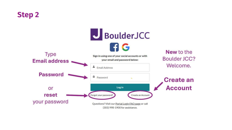 Create Your JConnect Account - Boulder JCC | Jewish Community Center